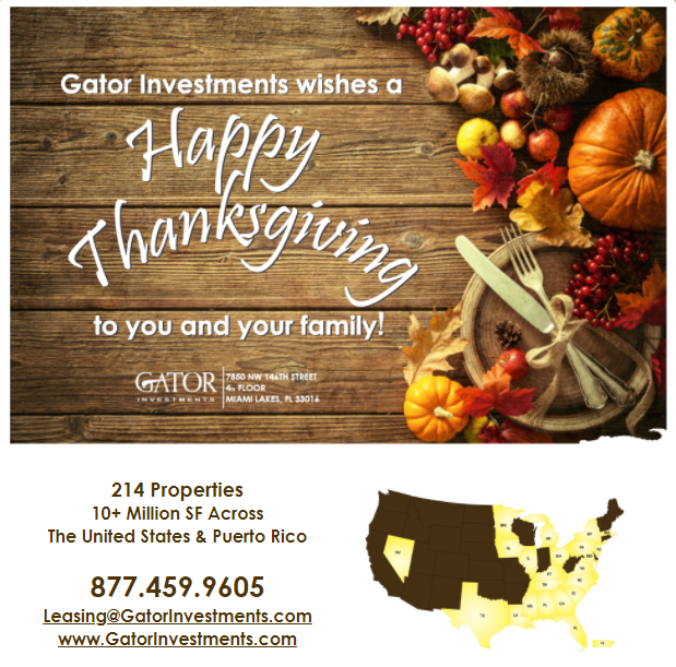 Happy Thanksgiving From Gator Investments | Gator Investments