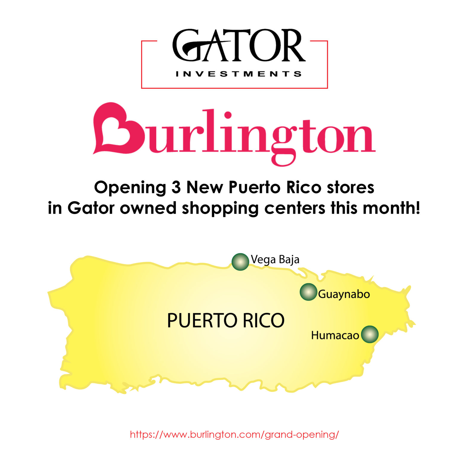 3 New Burlington stores opening in Gator owned Puerto Rico shopping ...