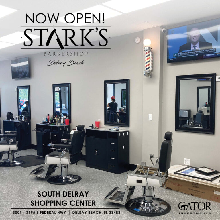 Stark’s Barbershop Now Open in South Delray Shopping Center! | Gator ...