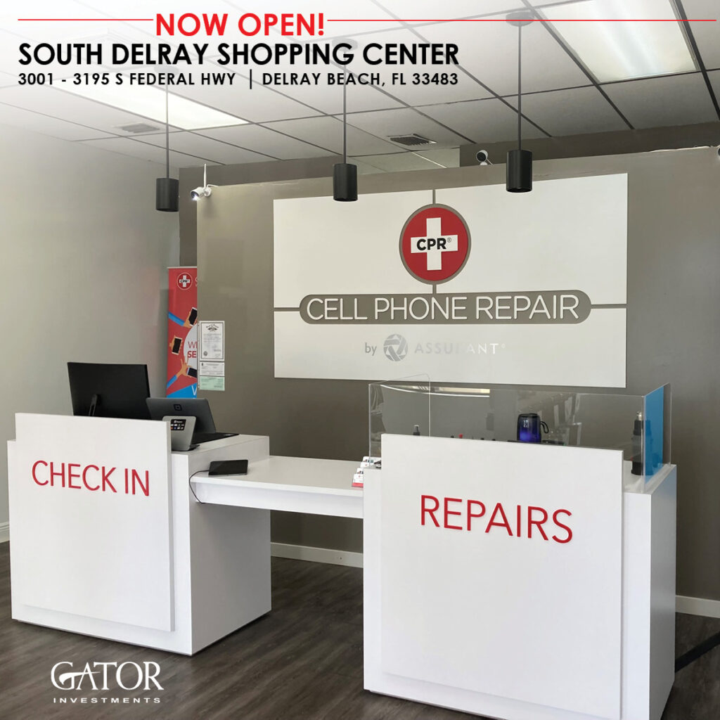 Cell Phone Repair Now Open in South Delray Shopping Center | Gator ...